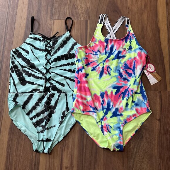 Justice | Swim | Nwt Justice Girls One Piece Swimsuit A Lot Of Two Size ...